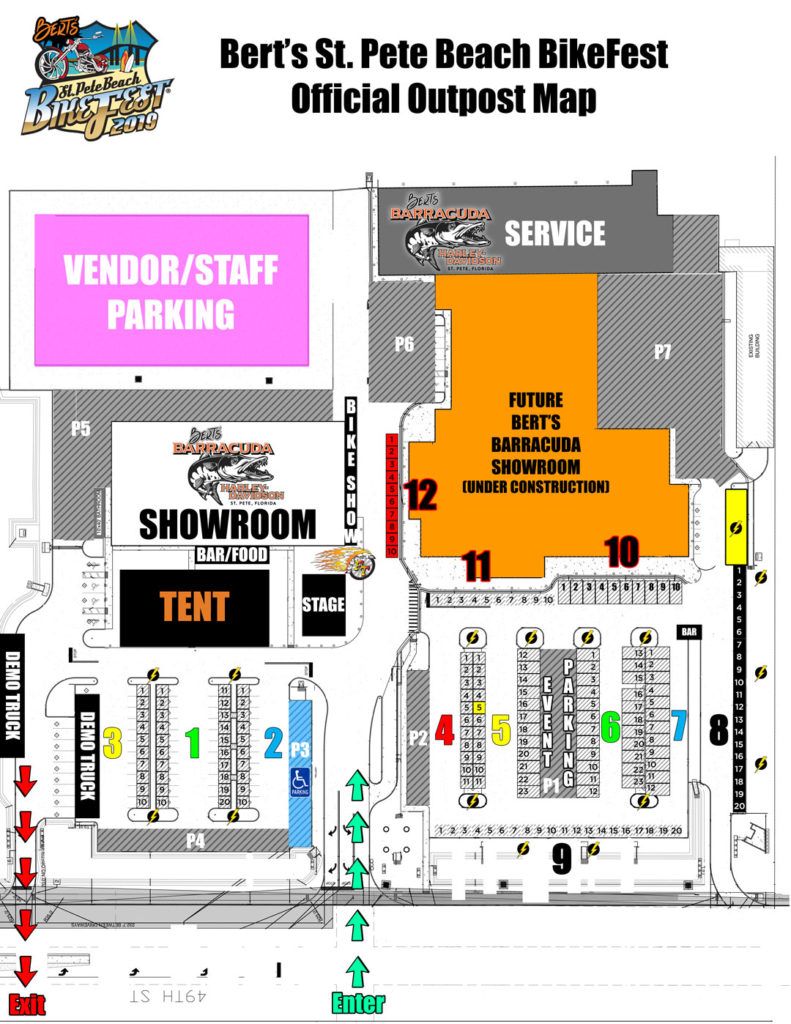 2019-Berts-BikeFest-Map-V2-110519 - St. Pete Bike Fest